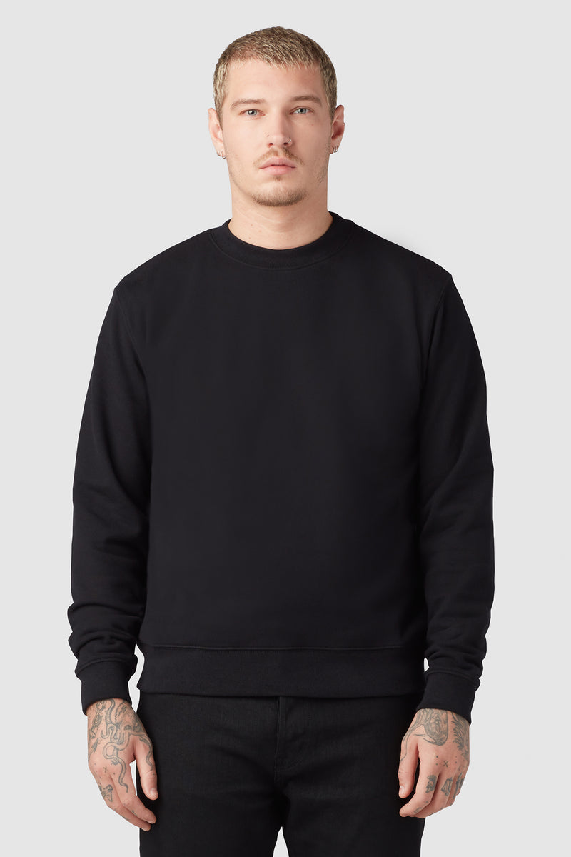 Classic Crewneck Sweatshirt / Black | UNI/FORM - uniformla.com