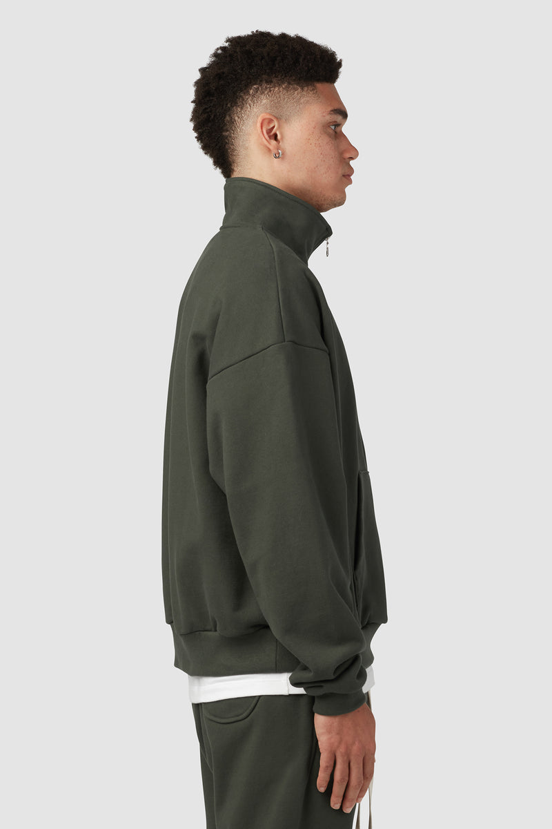 Heavyweight Studio Half Zip / Cypress | UNI/FORM - uniformla.com