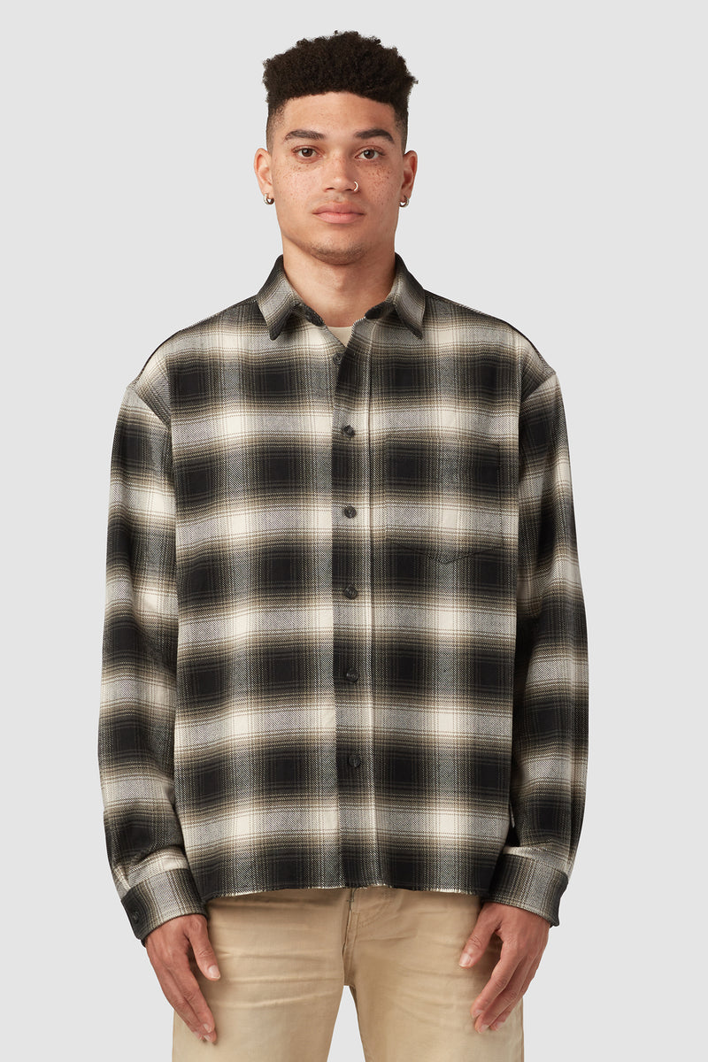Aberdeen Relaxed Flannel / Green x Black x White | UNI/FORM - uniformla.com