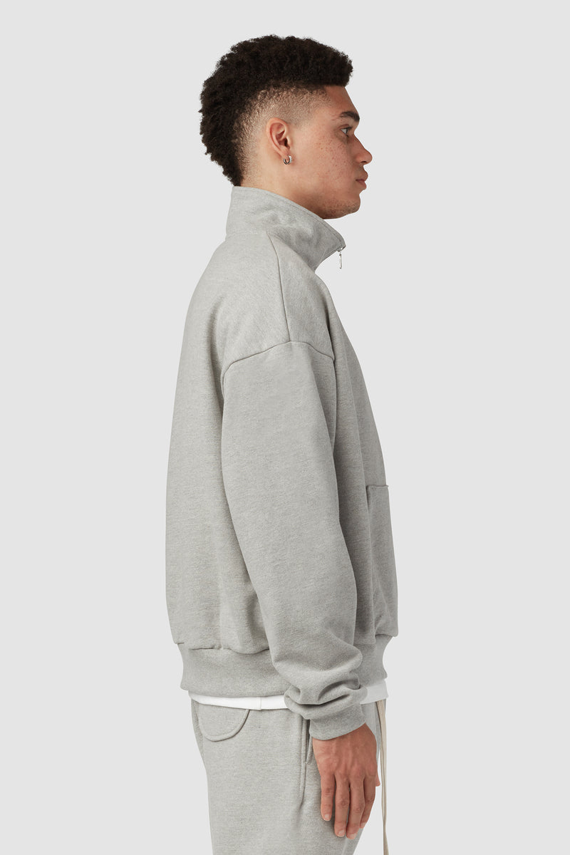 Heavyweight Studio Half Zip / Light Heather | UNI/FORM - uniformla.com