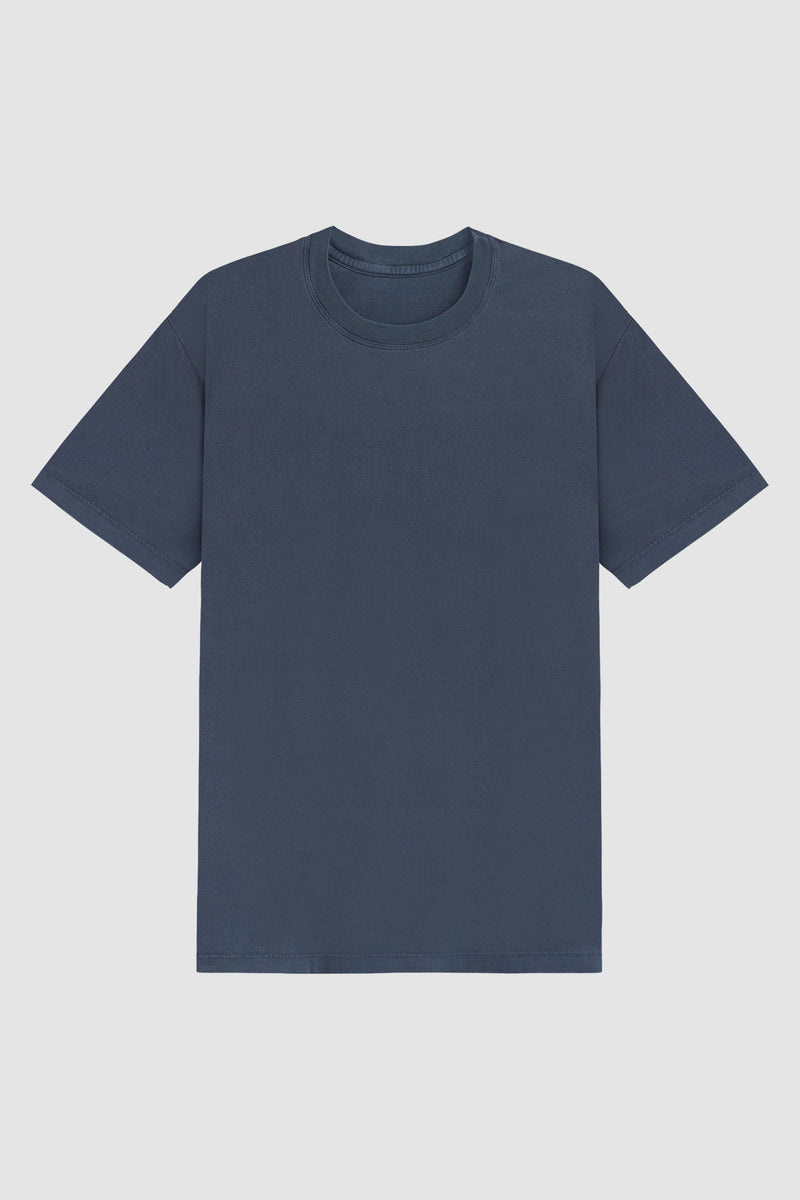 Vintage Crew Neck / Washed Navy | UNI/FORM - uniformla.com