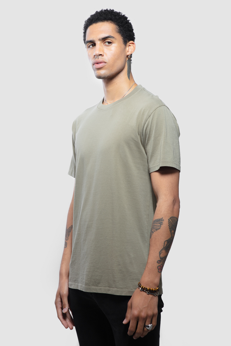 Vintage Crew Neck / Fatigue | UNI/FORM - uniformla.com
