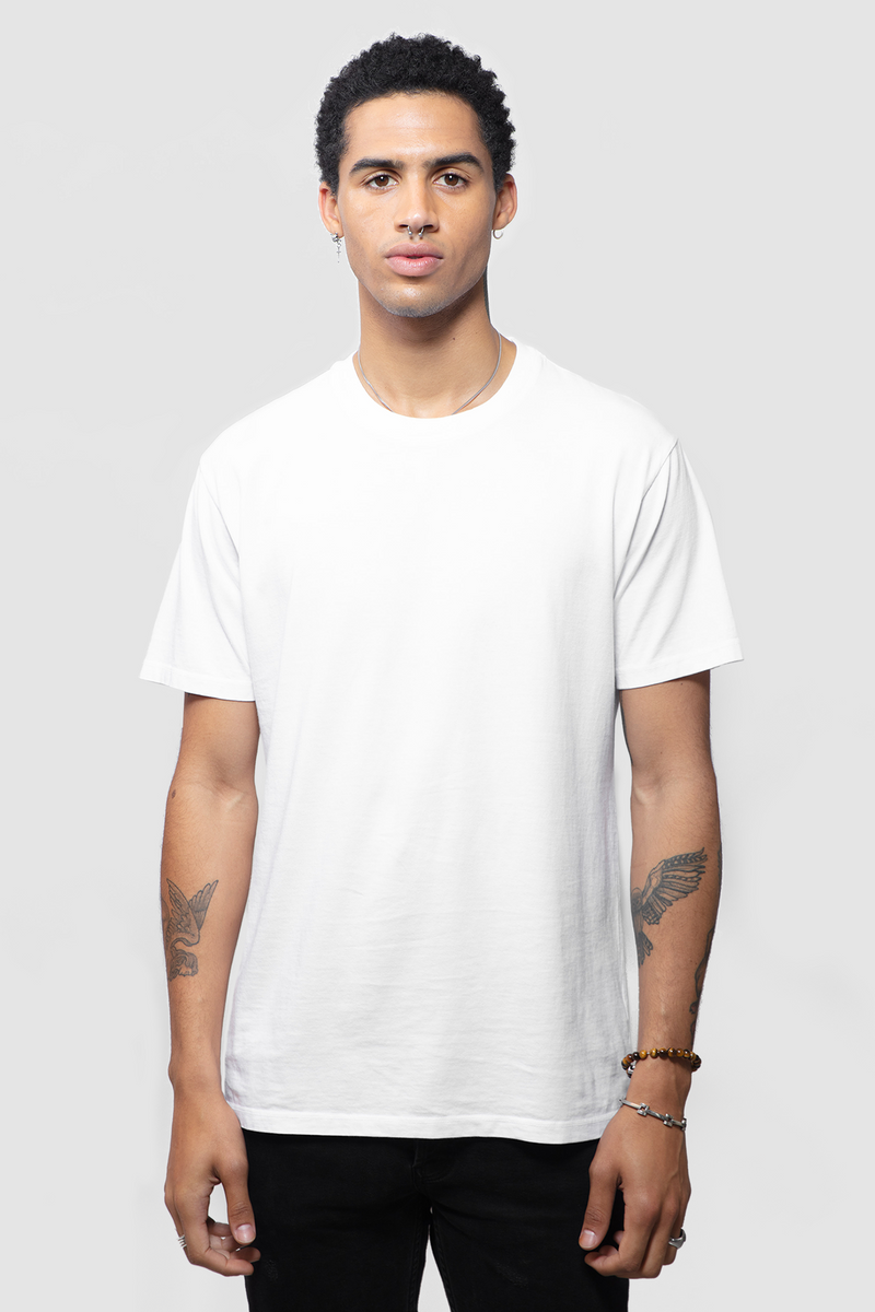 Vintage Crew Neck / White | UNI/FORM - uniformla.com